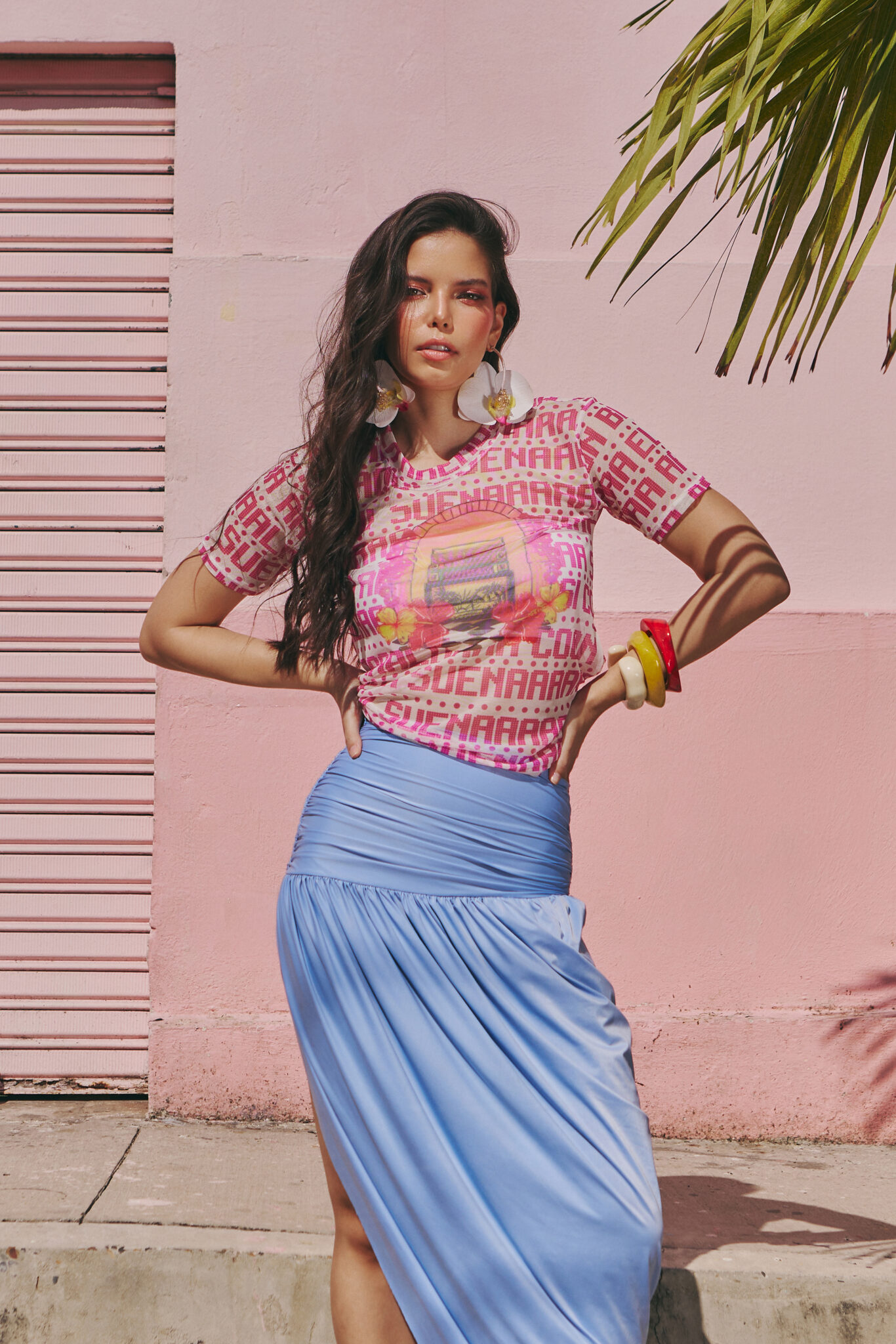 Mesh Top Fucsia Reina Picotera – Jeliana Ortiz